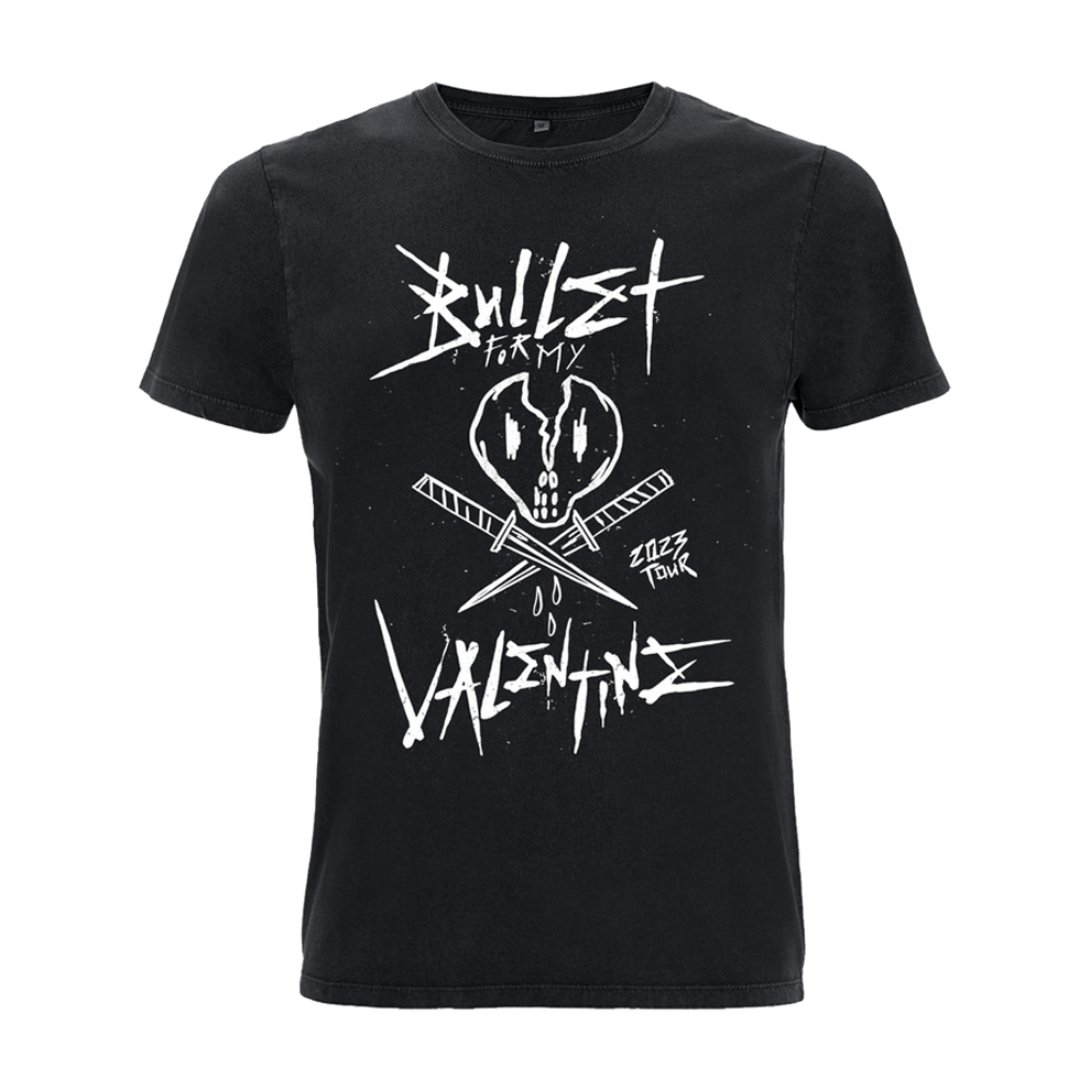 Bullet 2023 EU UK Tour | Black T-Shirt | Bullet For My Valentine ...